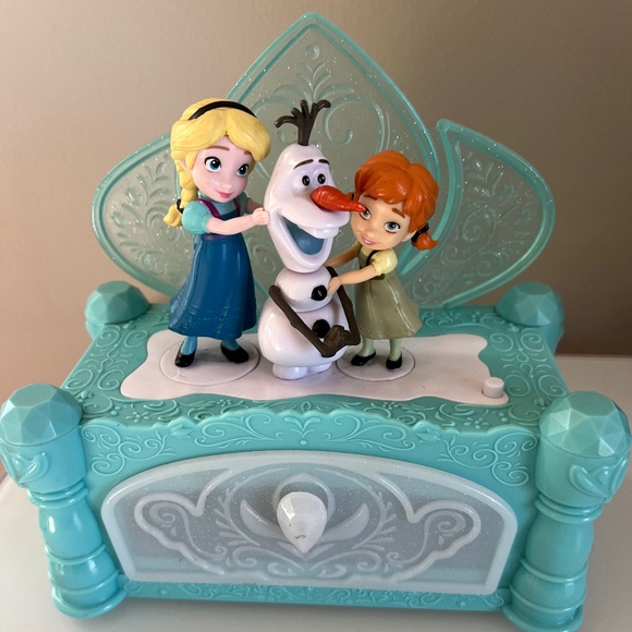 Disney | Toys | Disney Frozen Musical Trinket Box Anna Elsa Olaf | Poshmark